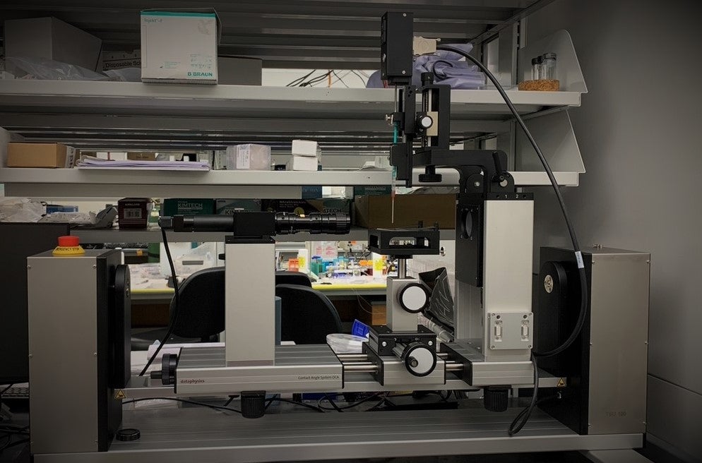Contact Angle/Tensiometer | Shared Equipment Authority (SEA) | Office ...